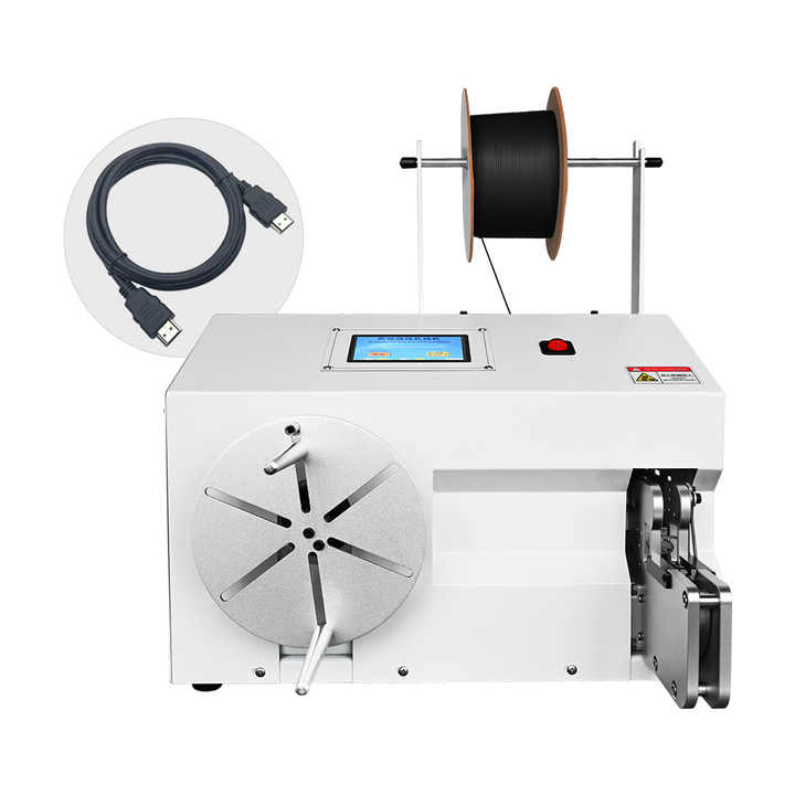 Automatic Semi-automatic Cable Coil Winder Machine Ribbon Tying Winding ...