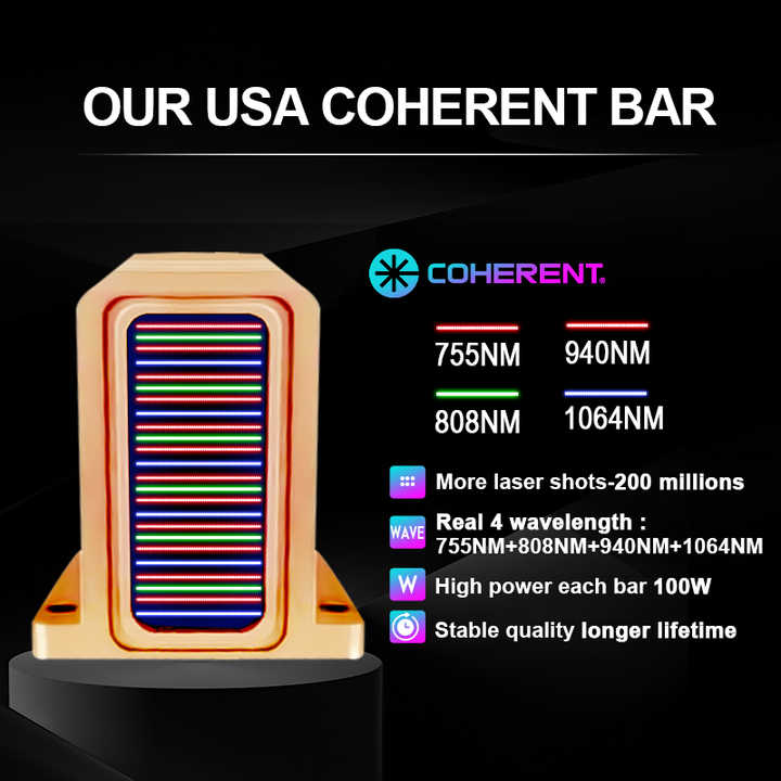 Top Configuration 4 Wave TEC 200 Milion 808nm Diode Lasering Hair ...