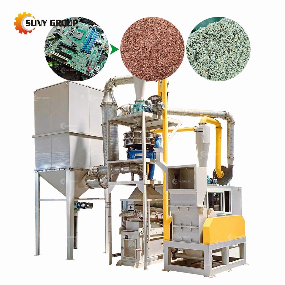 PCB RECYCLE 240KW Large-Scale Metal Recovery Machine SUNY Brand Carton ...
