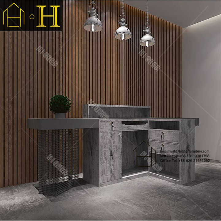 Modern Cashier Counter Table for Retail Boutique Shop