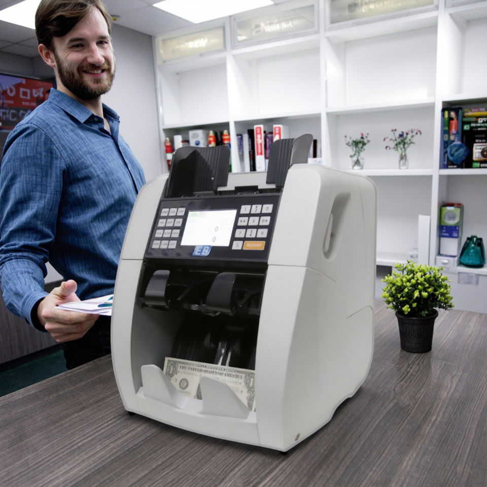 BS-8800 Portable LCD Bill Counter Sorter Machine - Fake Money Detector