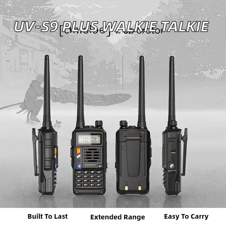 For UV-S9 PLUS 5W Walkie Talkie Transceiver Handheld 2 Way for Call UHF ...