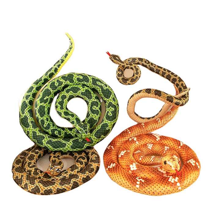 Factory Sale 300cm Giant Customized Simulation Snake Toy Soft Lifelike ...