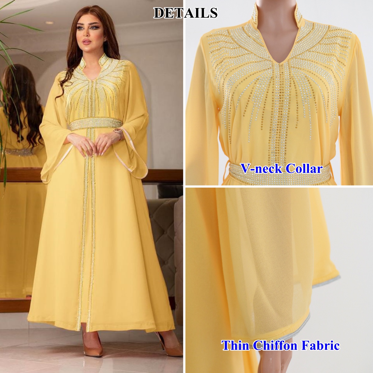 Iraq Dress - Elegant Muslim Abaya & Embroidery Clothing