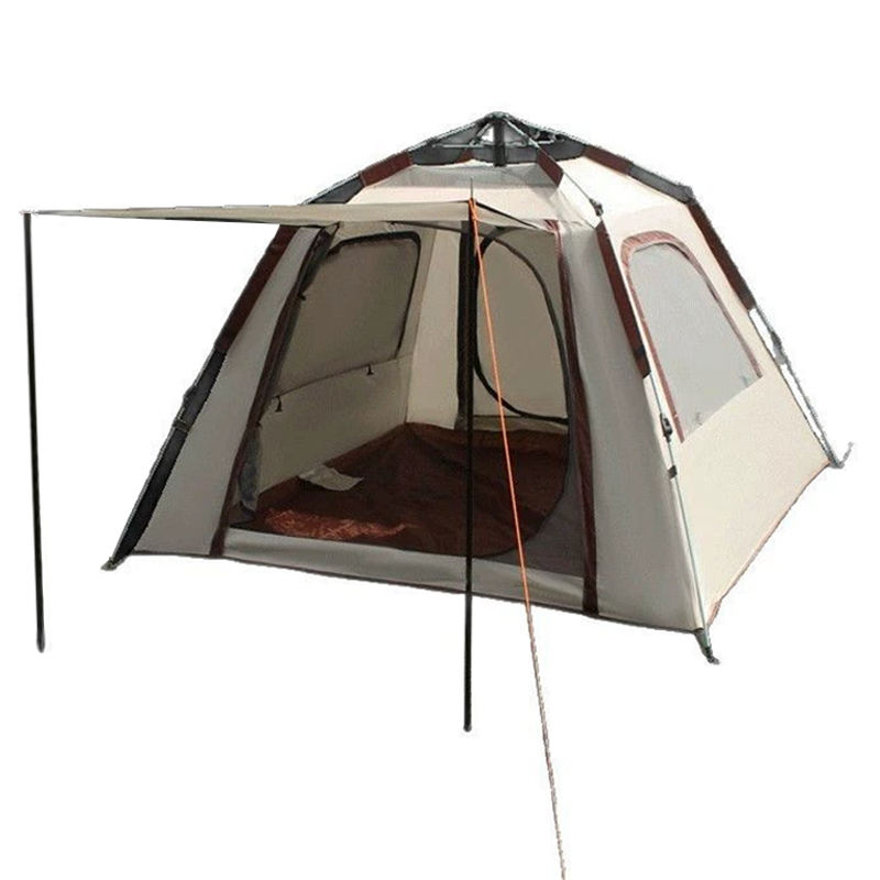 Outdoor Folding Tent Fully Automatic Rainproof Quicksand Gold Hexagonal ...