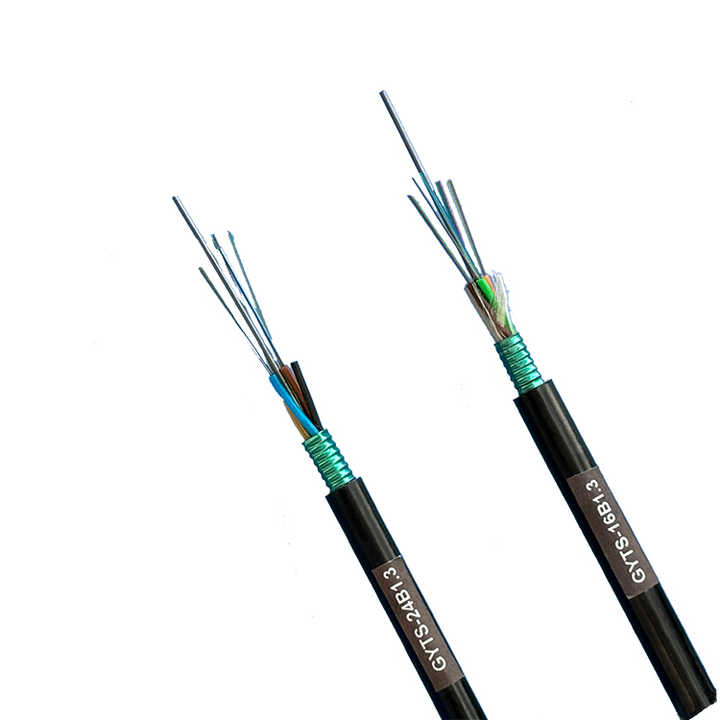 GYTS Optical Fiber Cable 6 Core Outdoor PE Jacket for Harsh Environment ...