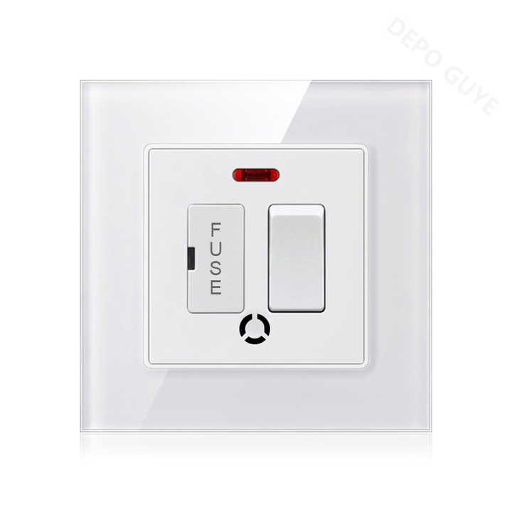 86 Type UK 13A Switch With Fuse Electrical Switch Light Spurs Neon ...