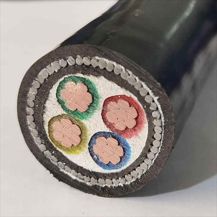 CU Conductor 4 Core PVC Sheath XLPE Insulated Galvanised Steel Strip ...