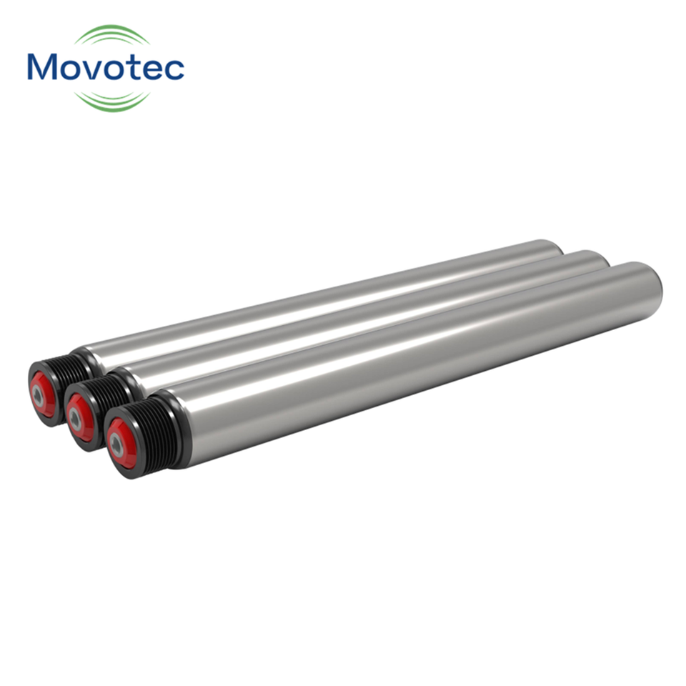 Poly V Belt Driven Conveyor Roller / PU Coating V Groove Roller ...