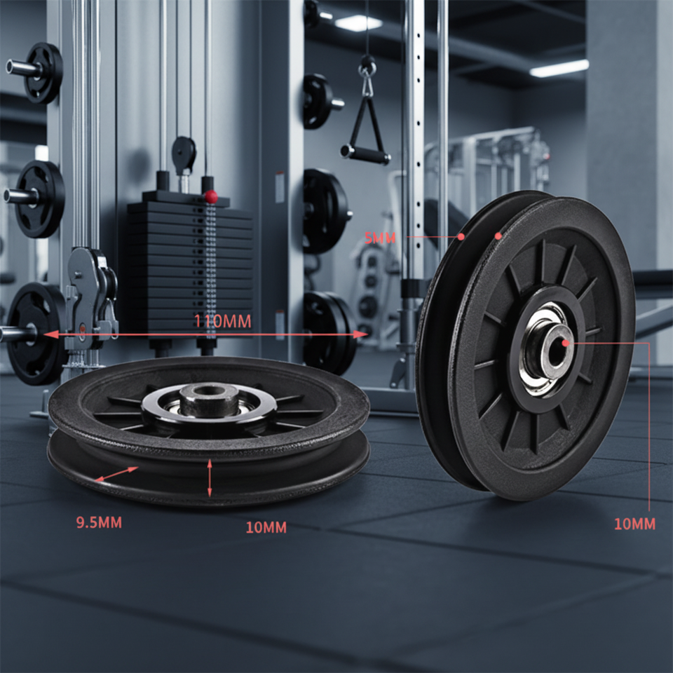 Gym Pulley System - Nylon Fitness Sport Wire Rope Wheel (50mm-160mm ...