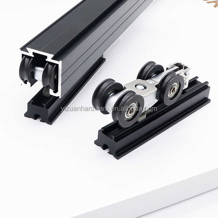Customized Aluminum Profile Slide Rail Sliding Door Track System for ...