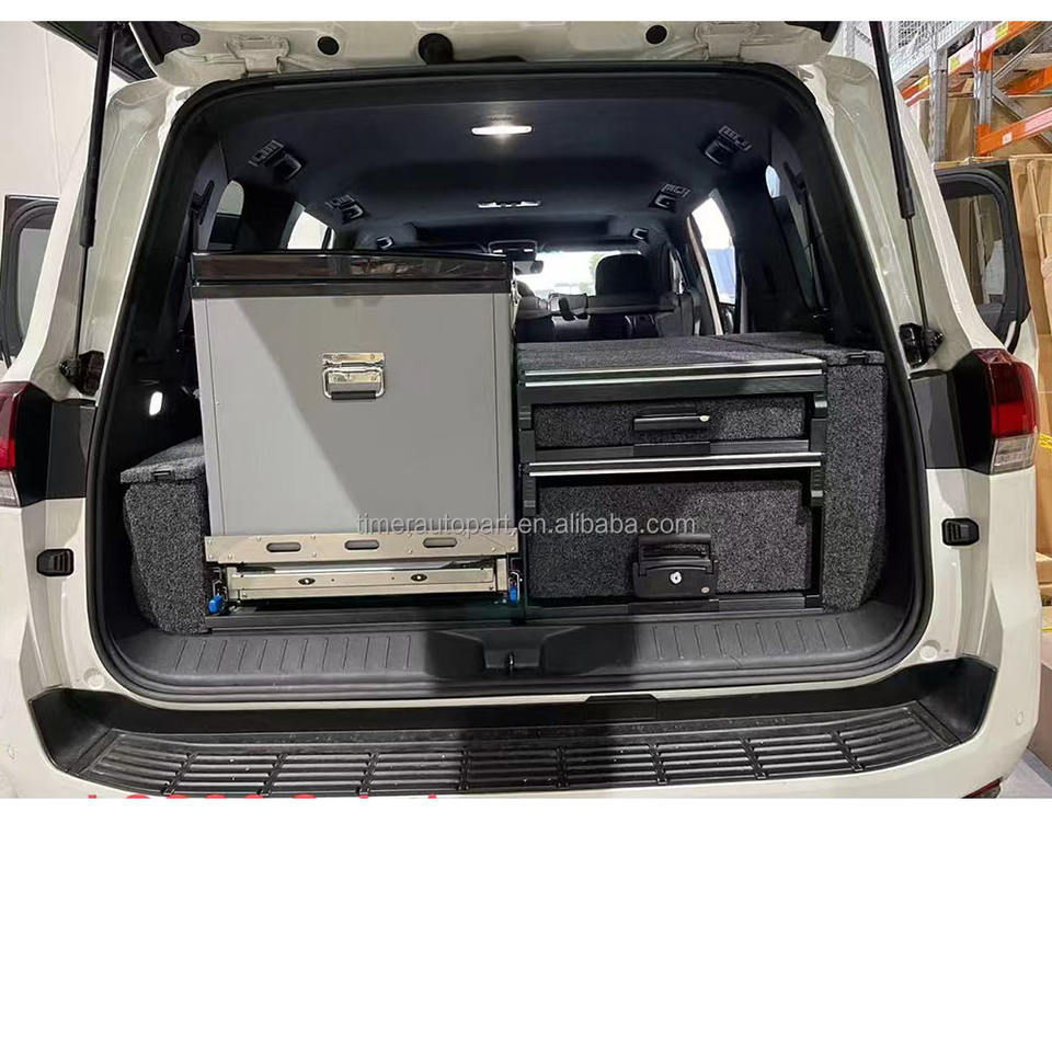 LC300 4X4 Offroad Suv Trunk Bed Durable Cargo Storage Solutions Drawer ...
