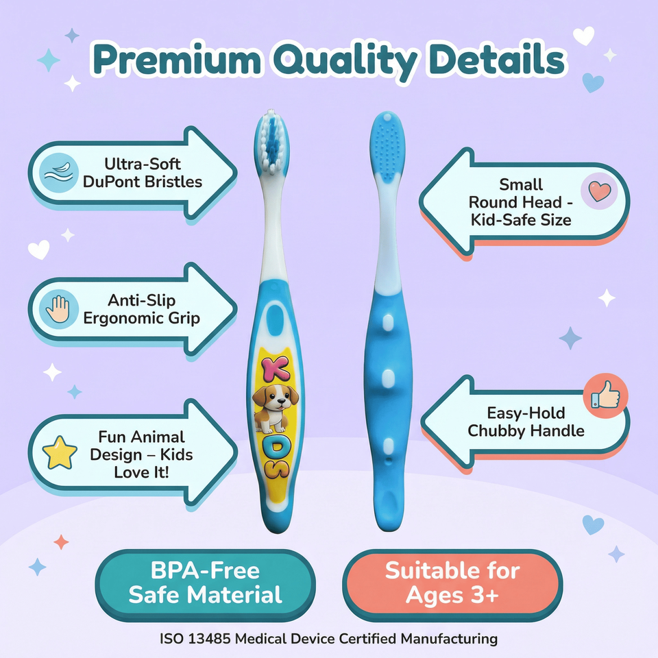 Custom Kids Toothbrush OEM/ODM Soft Bristle Children's Toothbrush with ...