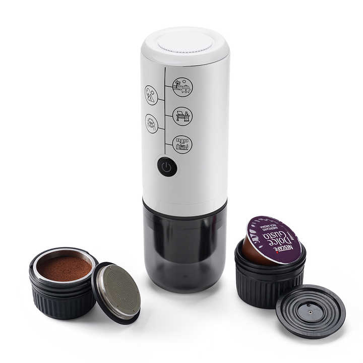 Portable Mini Automatic Espresso Handpress Coffee Maker Food Grade ...