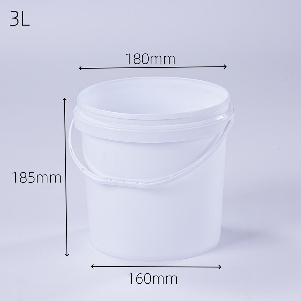 High Quality Plastic Bucket 3 Liter Bucket with Lid Plastic Handle Ice ...