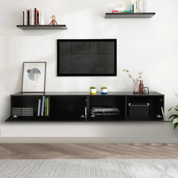 Modern Simple Floating TV Cabinet - Stylish Storage