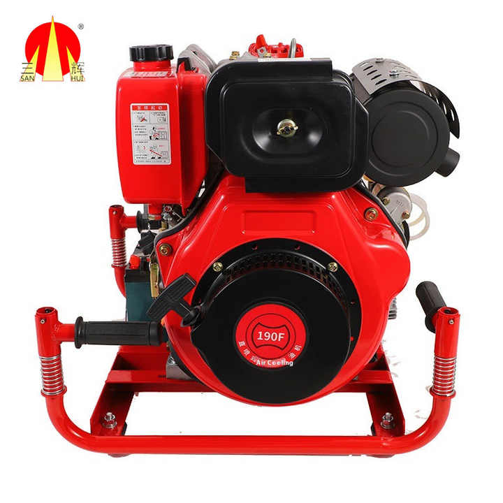 GB-Certified 13-Horsepower Diesel Hand-Held Fire Pump Lightweight Rural ...