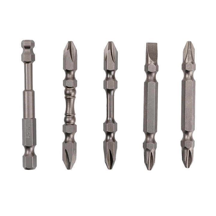 Double End Magnetic Screw Driver Drill Bit Steel Handle Phillips Head ...