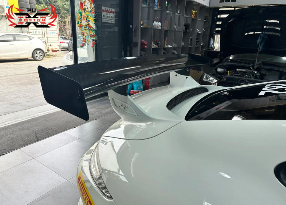 Dry Carbon Fiber V Style Rear Spoiler for Porsche 911 991 GT3 Wing Body ...
