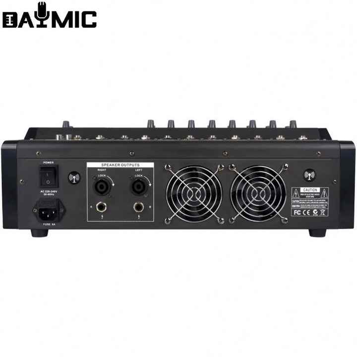 AOSHEN 8 Channel Amplifier Mixer with 16 DSP Echo Effector