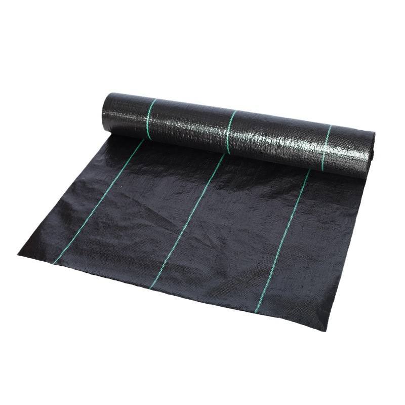 Full Green PP Extruded Plastic Weed Control Fabric Mat with Cutting ...