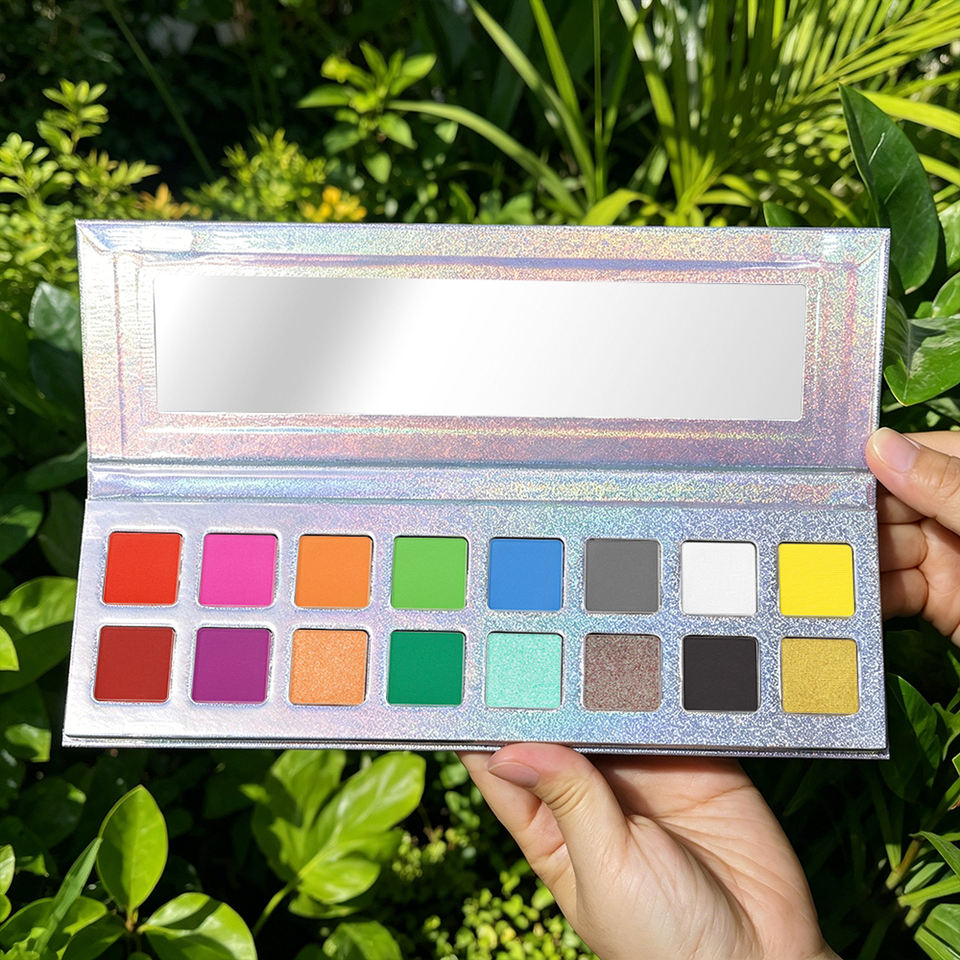 Private Label Glitter Custom 16 Color Eyeshadow Palette Waterproof ...