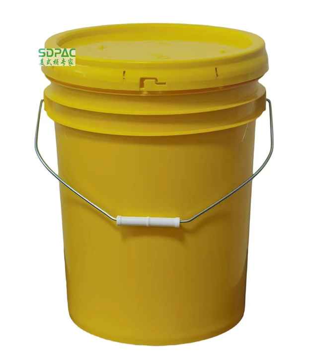 20 Litre Plastic Bucket with Handle and Lids 10L/19/20L PP Open Top Plastic Pail with Spout Lids ...
