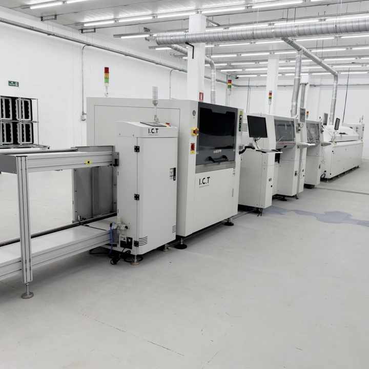 High Accuracy SMT Line SMT Machine Set Semi Automatic SMT Solder Paste ...