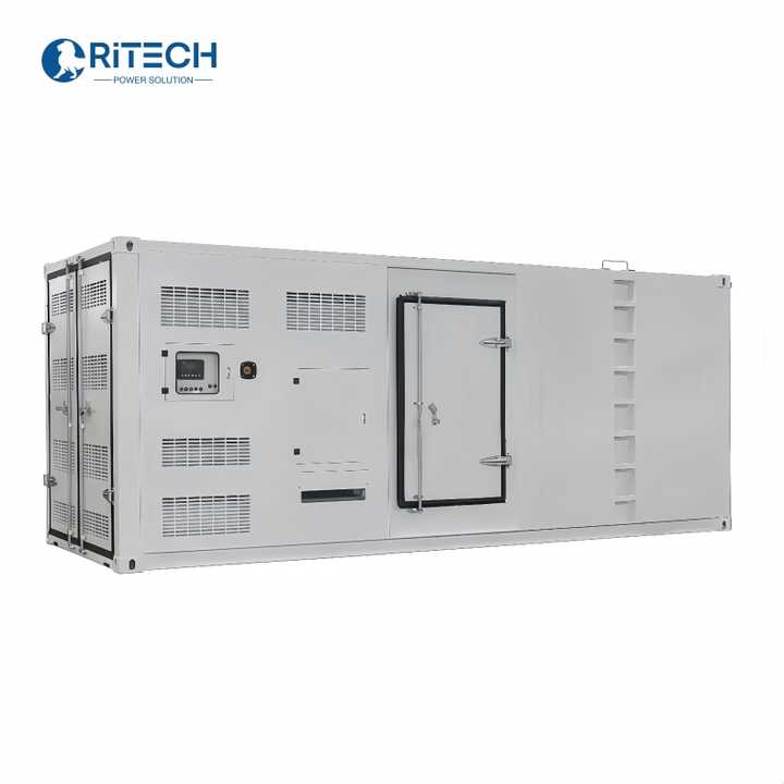 Ritech Industrial Silent Type 1200KVA 960KW Electric Start Water Cooled ...