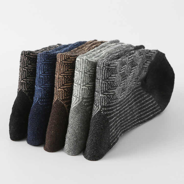 High Quality Cotton Gift Box 5 Pack Socks for Men