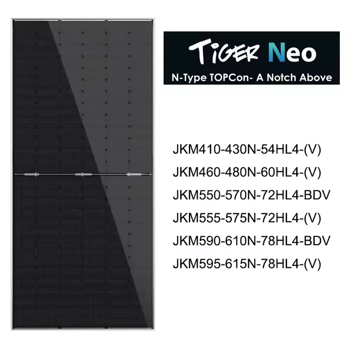JINKO Tiger NEO N-Type 66HL5-BDV ครึ่งเซลล์แผงโซลาร์เซลล์กระจกคู่ JINKO 695W 700W 705W 710W 715W ...
