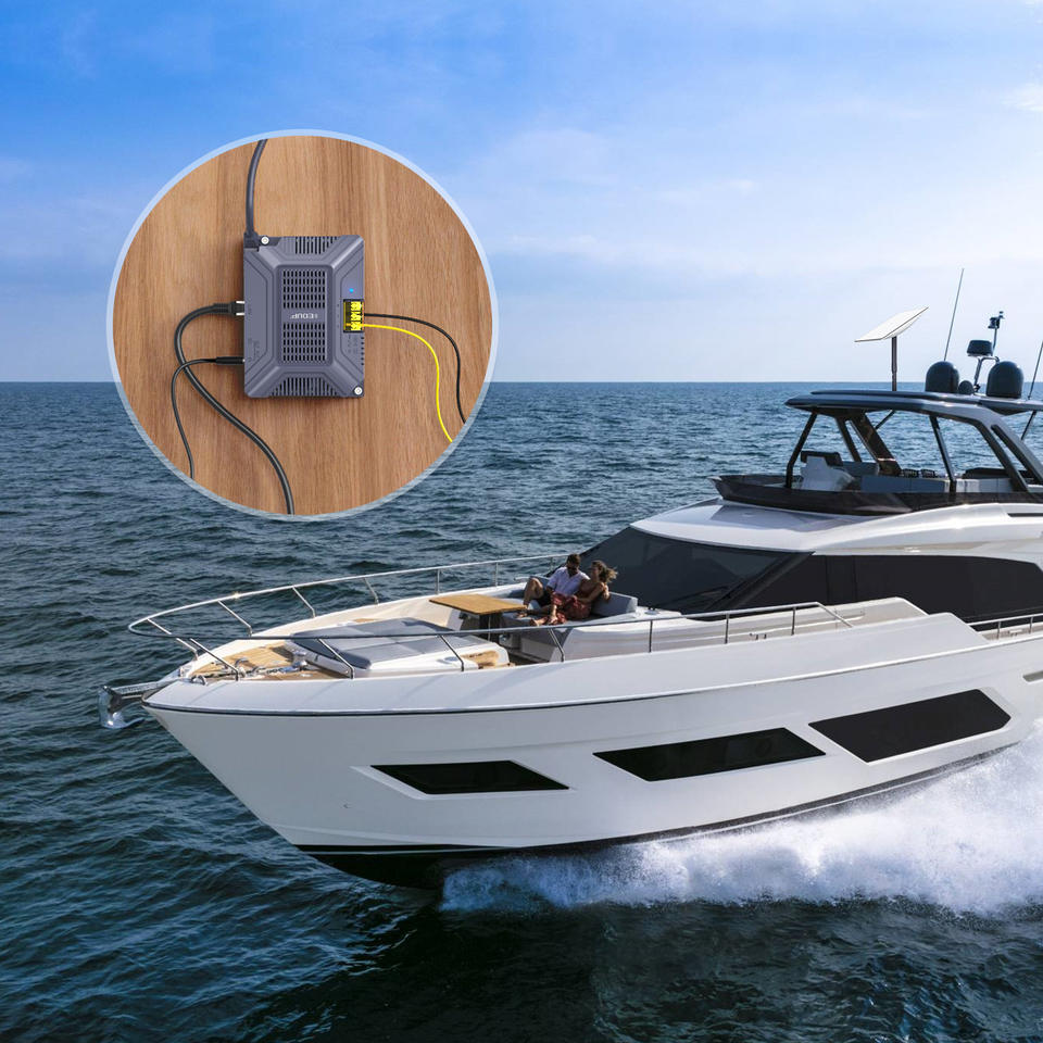 Starlink Gen2 V2 Five-in-One Vehicle & Boat Boost POE Power Adapter Hub ...