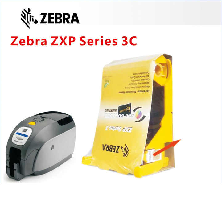 Original Zebra ZXP Series 3 Ribbon Cartridge Printing Consumables Black ...