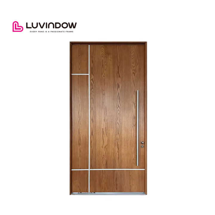 Contemporary Solid Wood Entry Doors - Durable & Stylish