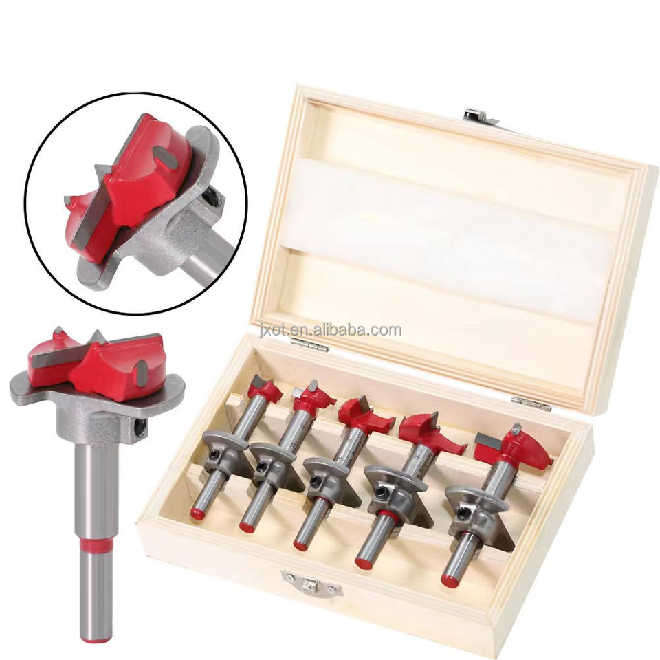 5PCS Adjustable Forstner Wood Core Drill Bit Hinge Boring Bit Drill ...