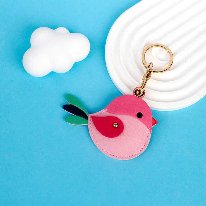 Original Cute Sparrow-Shape Access Control Card Holder Keychain ...