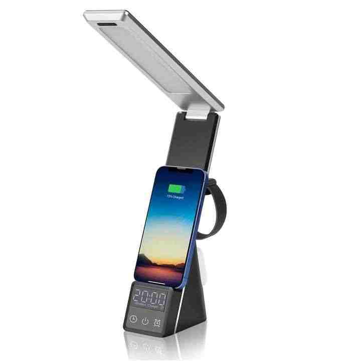 LED Desk Light 3 in 1 Table Lamp with Wireless Charger Wireless ...