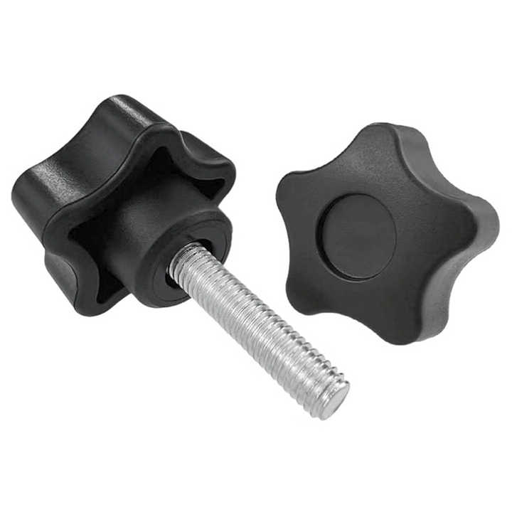 M6 M8 Stainless Steel/Carbon Steel Black Plastic Head Five Node Arm ...
