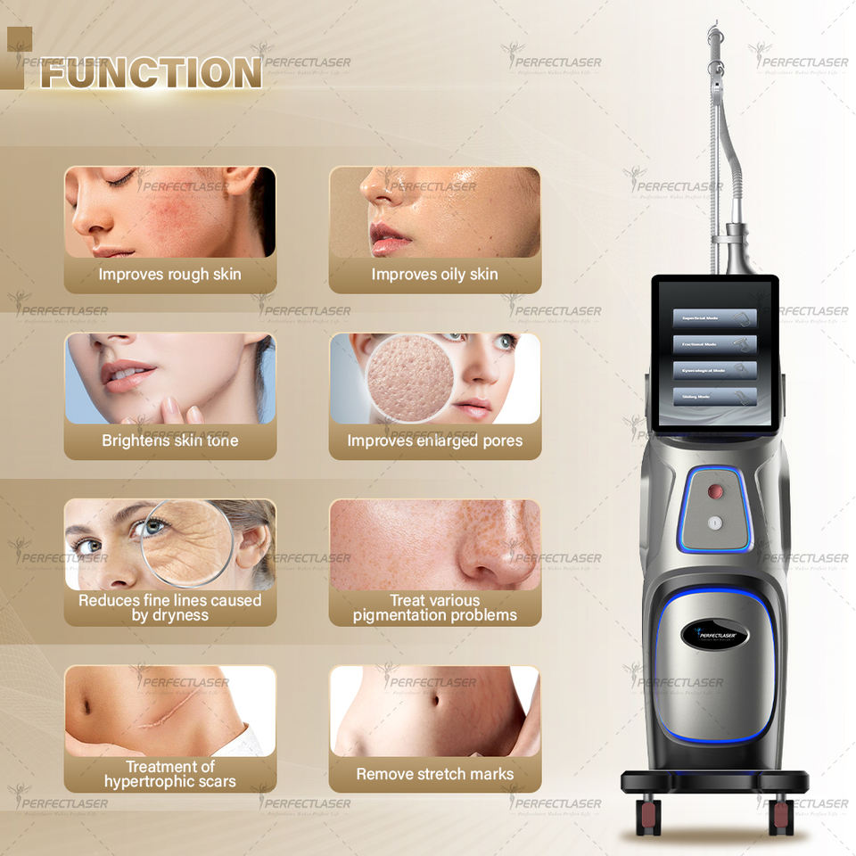 Dual Wavelength Thulium Laser Machine 30W 1927nm & 1550nm for Skin Rejuvenation and Acne Scar ...