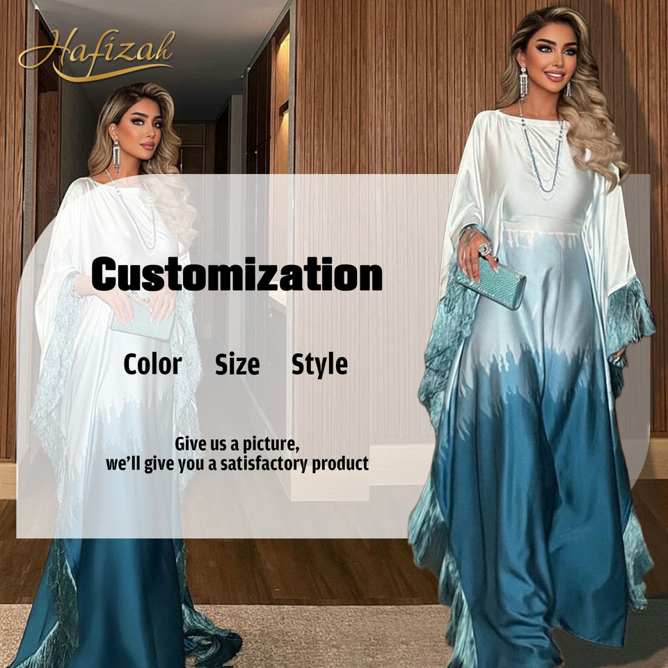 Hafizah Custom Black Abaya Women 3D Floral Applique Pink Embroidery ...