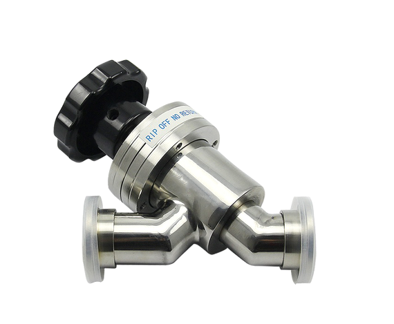 KF25/KF40 Flanged Manual Pneumatic Y Type Angle Valve NW25/40 Vacuum ...