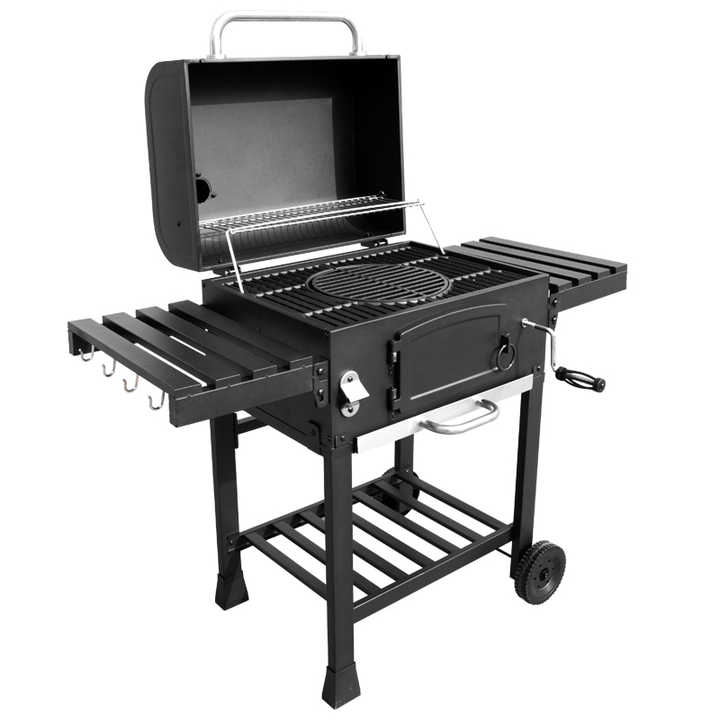 Vertical Folding Trolley Charcoal BBQ Grills Smoker Set Manufacturer ...