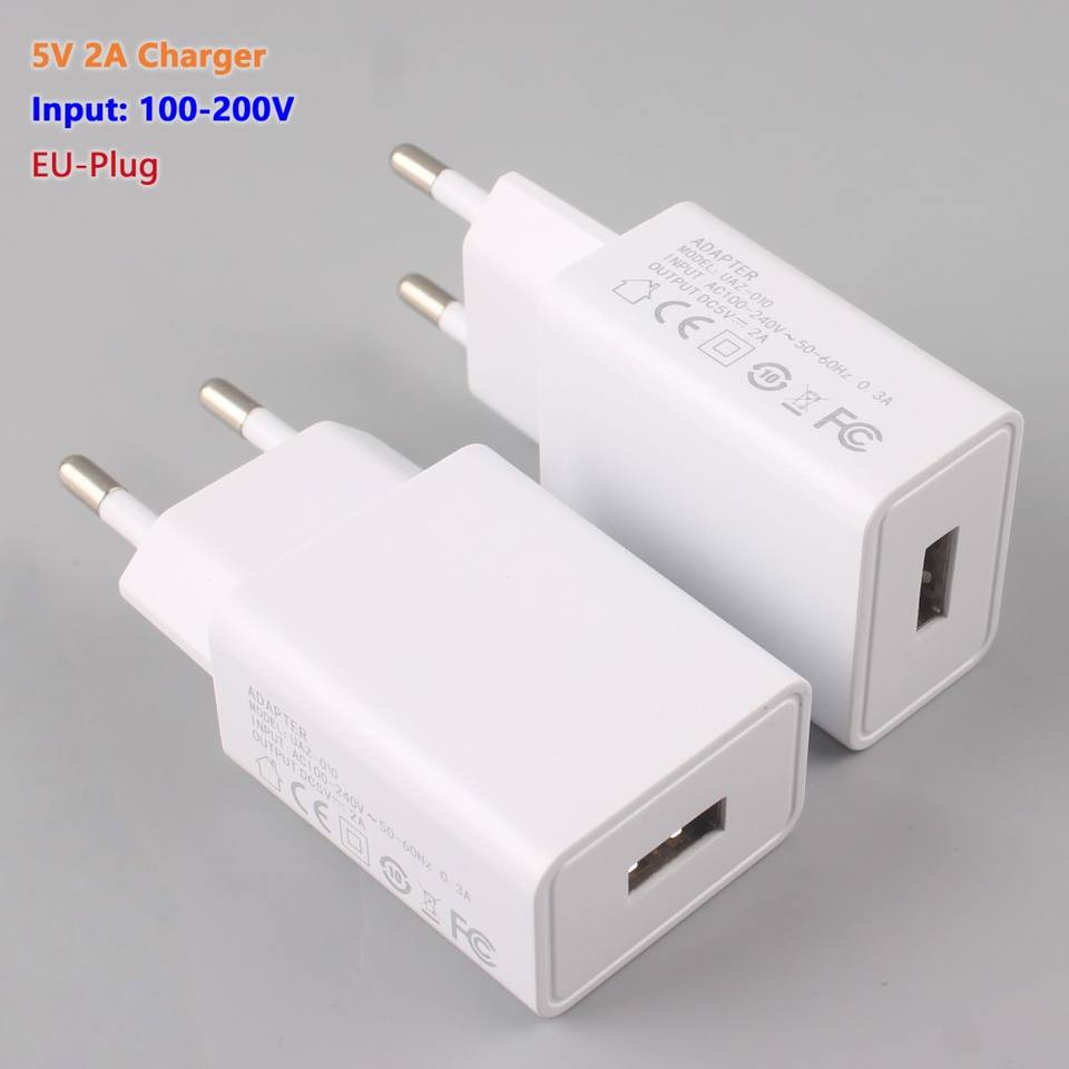 EU-Plug 10W USB Wall Charger 5V 2A, No PD, for Phones/Tablets, Factory ...