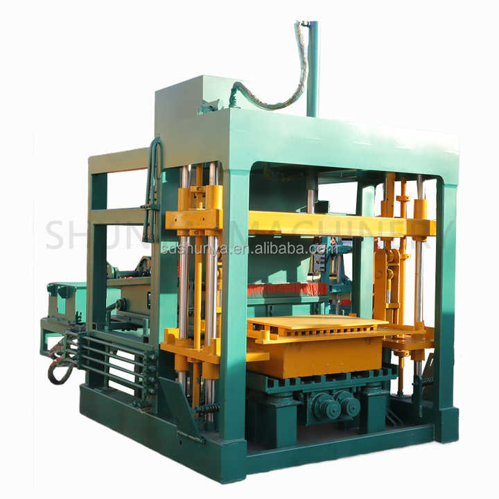 QT4-20 Semic-Automatic Hydraulic Brick Making Machine Can Produce a ...