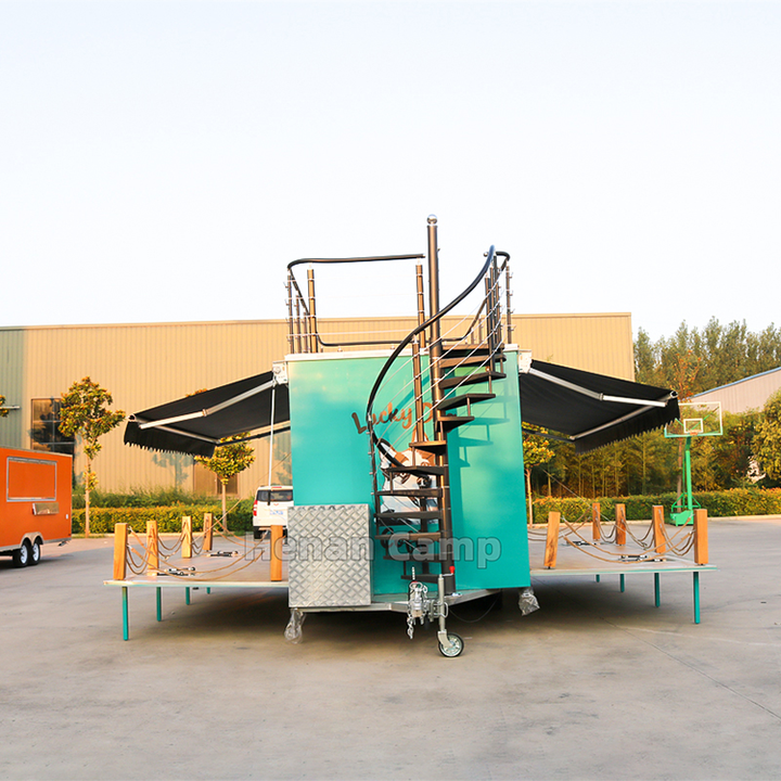 CAMP Double Decker Food Trailer with Full Kitchen Equipments Usa Coffee ...