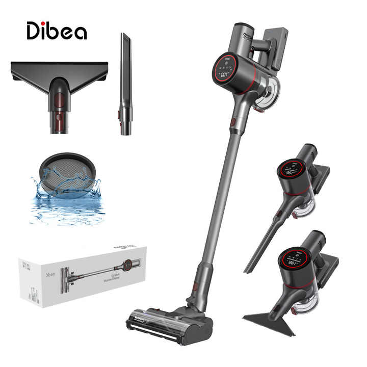 2024 Dibea Flagship 500W Hight Speed Motor Led Display All in One Cordless Home Cleaning Vacuum ...