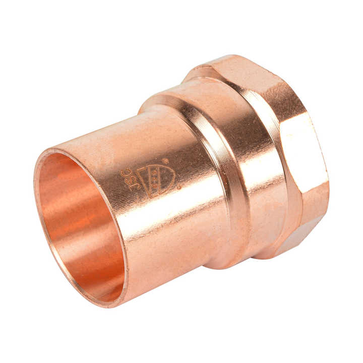 NPT Thread Copper Pipe Connection Straight Sweat X C Copper Fittings ...
