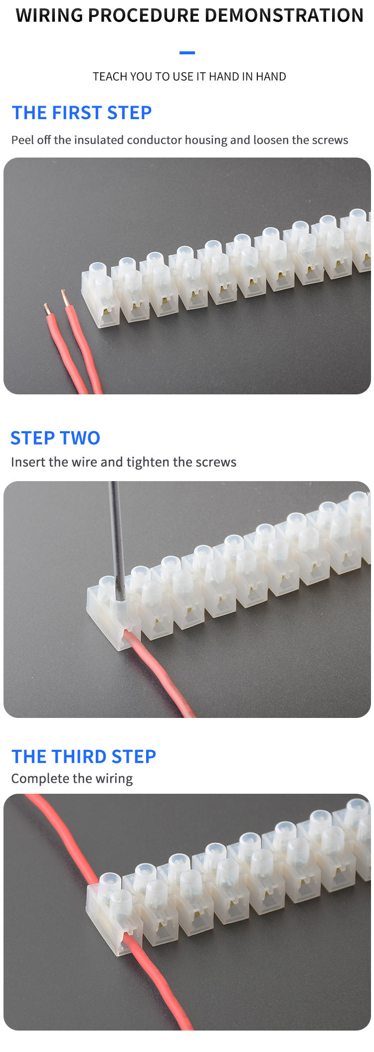U Type Electrical 30 45 60 100 Amp Flexible PP Post Screw Chocolate ...