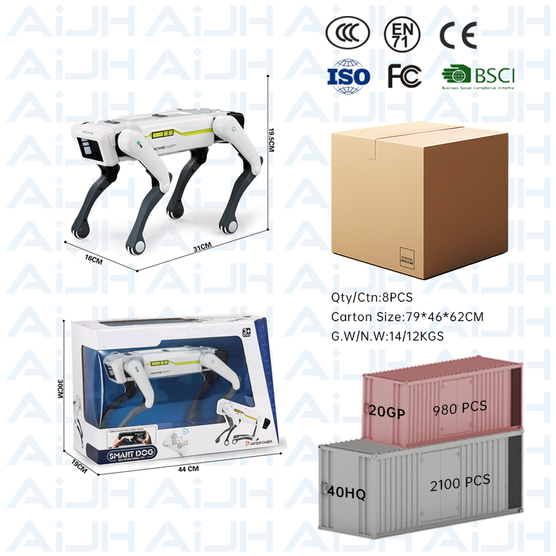 Aijh AI Intelligent Robot - Cute Stunt Dog Voice Commands