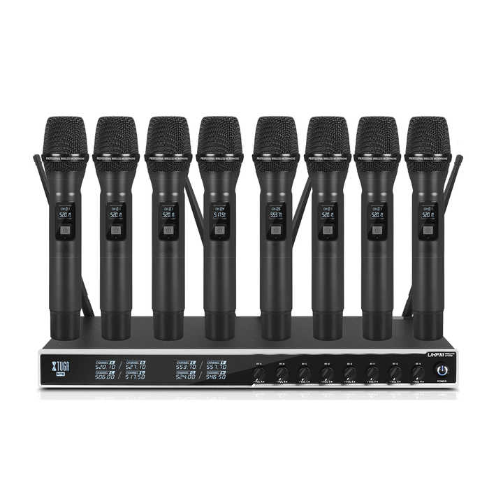 XTUGA MT8 8 Channel Wireless Microphone - Perfect for Church